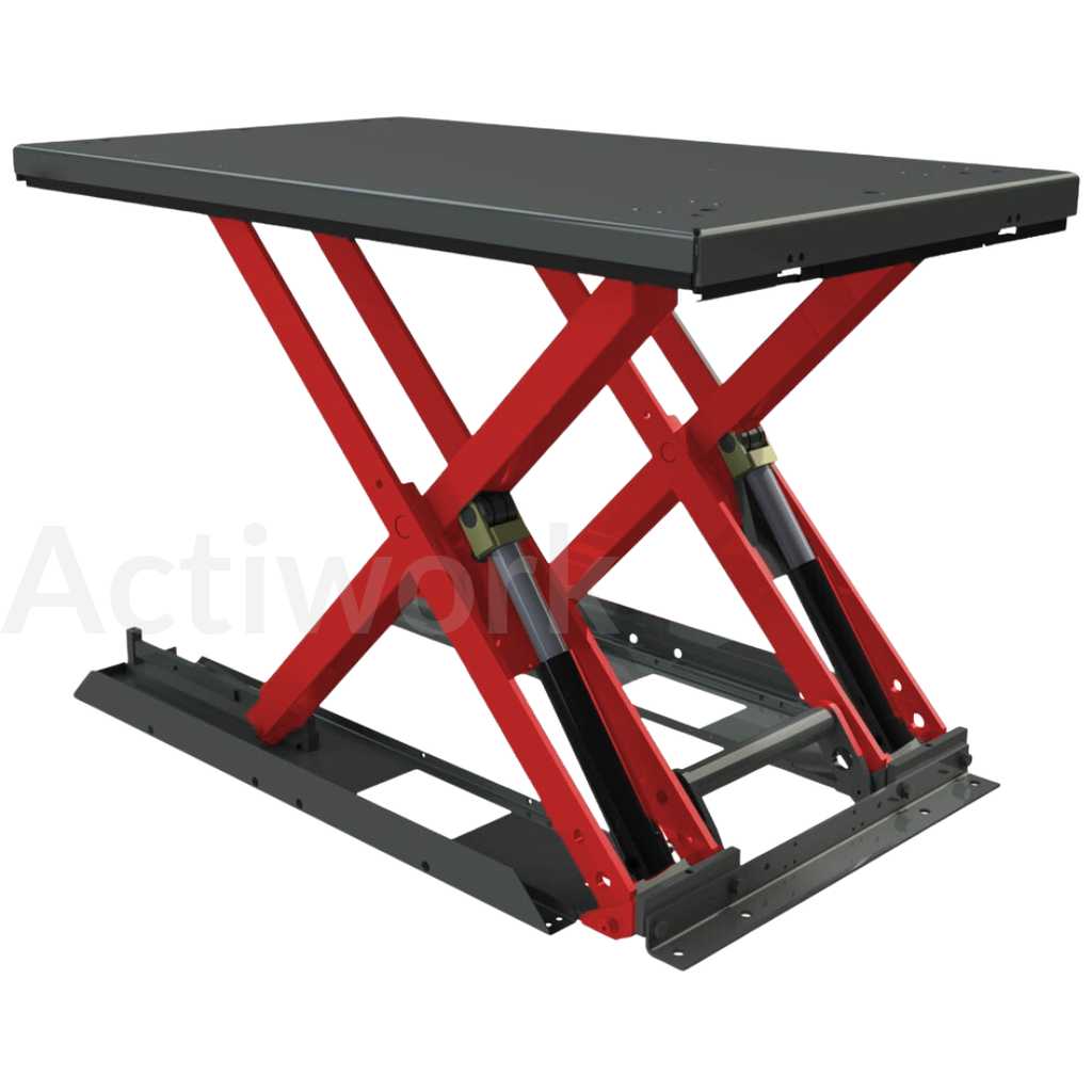 Te1000 Table élévatrice Extra Plate 1000kg 1350x800 Mm Course 800 Mm Actiwork